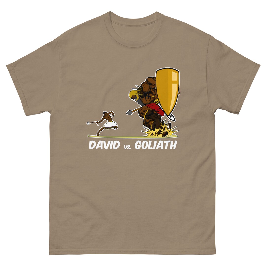 David and Goliath Unisex T Shirt Hebrew Israelite T Shirt Hebrew Shirts ...