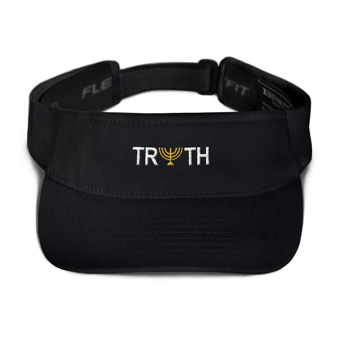 Gold Menorah Hebrew Visor Cap Logo Hat Athletic Urban Wear Gift Urban ...