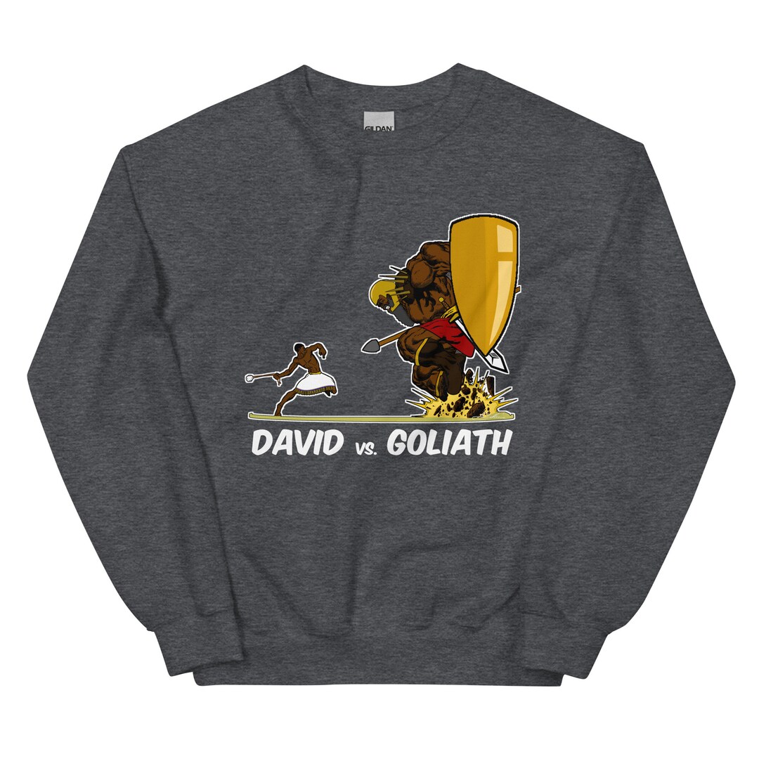 David and Goliath Long Sleeve Sweat Shirt Hebrew Israelite Sweatshirts ...