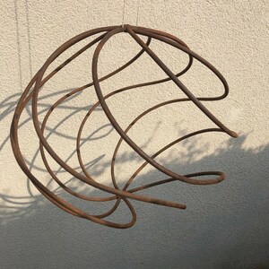 Rusty Metal Garden Spiral Ball. Hand made Sphere Garden | Etsy