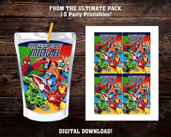 Ultimate Avengers Labels