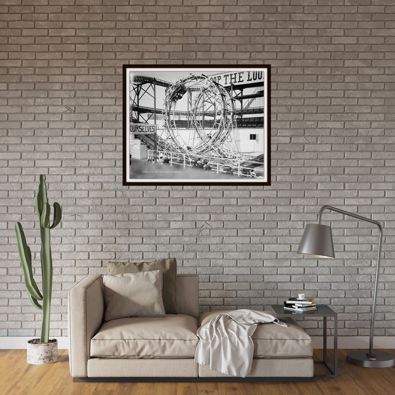 Coney Island Loop the Loop Vintage Historic Photo Poster Unframed, 8 X ...