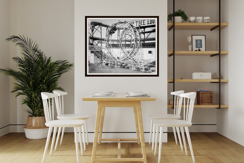 Coney Island Loop the Loop Vintage Historic Photo Poster Unframed, 8 X ...