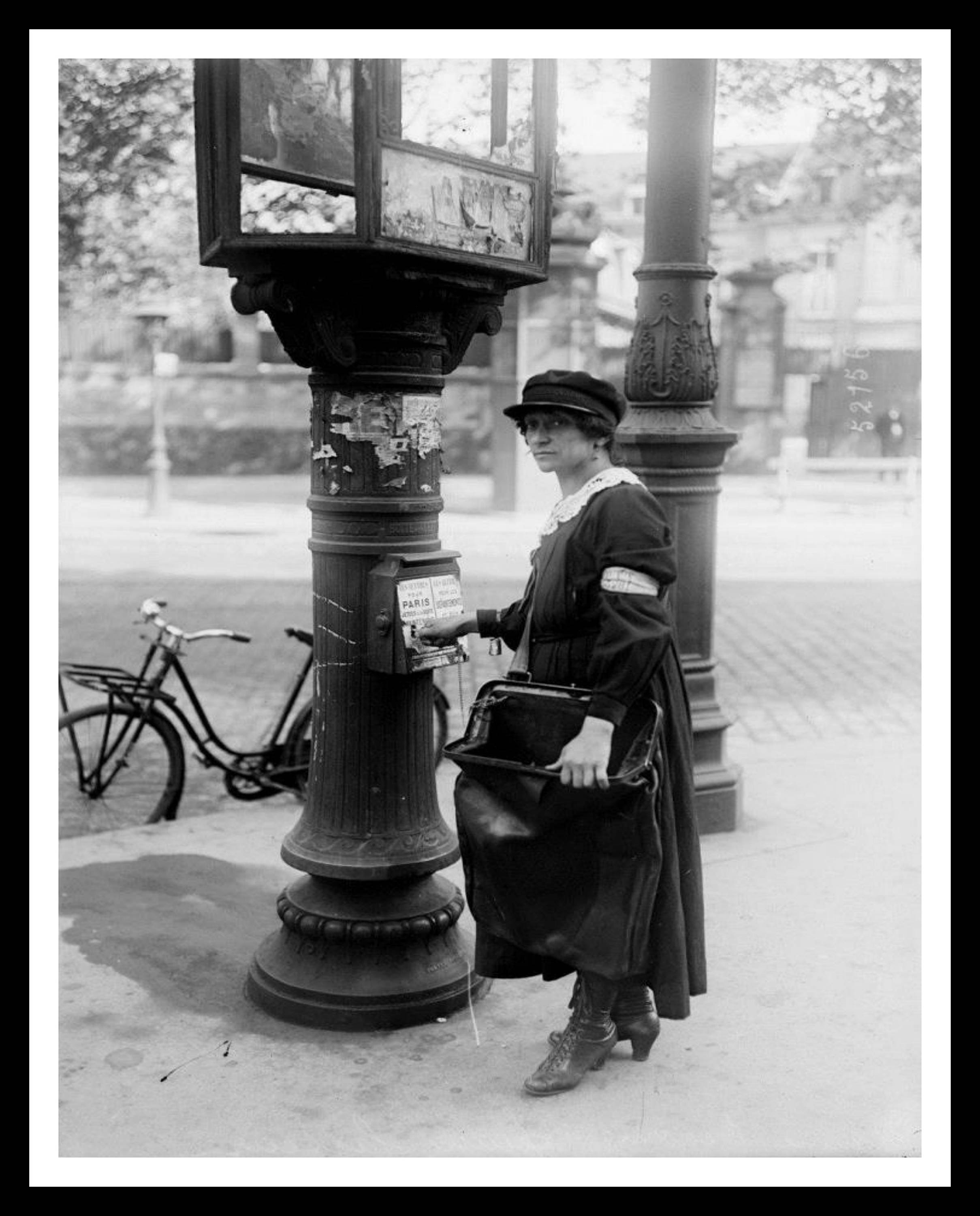 Vintage Historic Reproduction Photo French Postwoman Unframed - Etsy