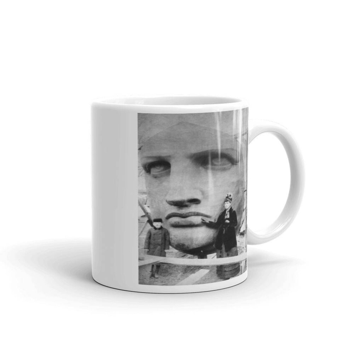Vintage Historic Statue of Liberty Photo Face Mug, Coffee Mug, Historic ...