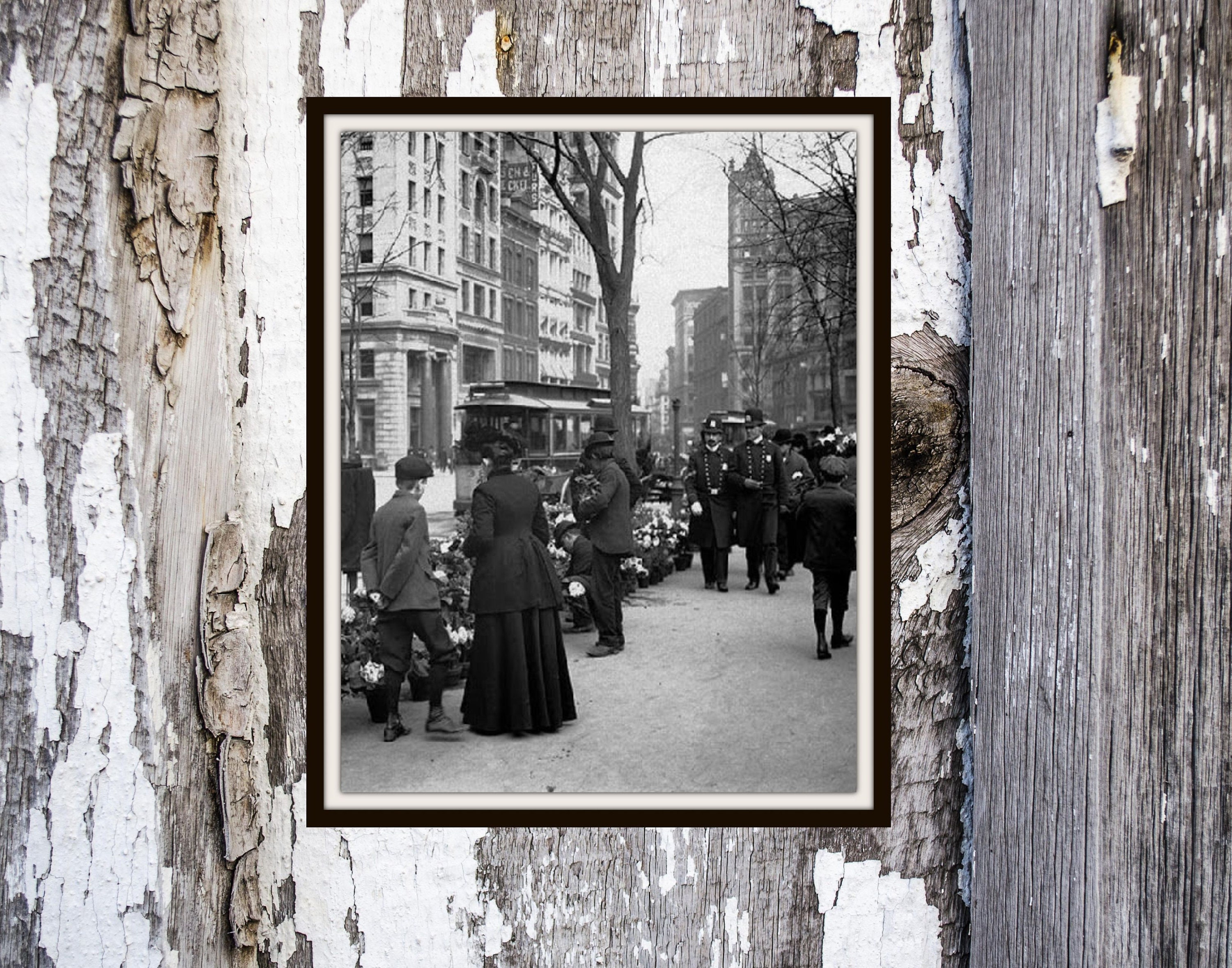Vintage Historic Reproduction Photo new York City Street - Etsy