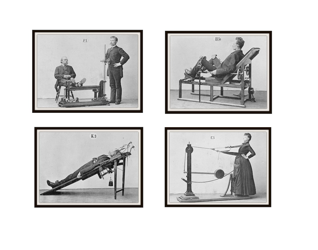 Set of 4 Vintage Historic Reproduction Photos "gustav Zander's ...