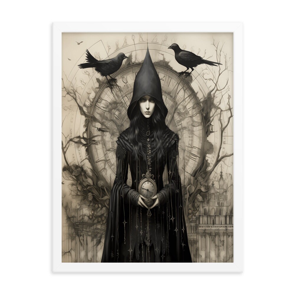 Ravens' Haunt: Eerie Gothic Aviary Art Framed Poster - Etsy