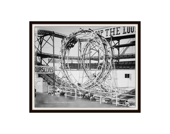 Coney Island Loop the Loop Vintage Historic Photo Poster - Etsy