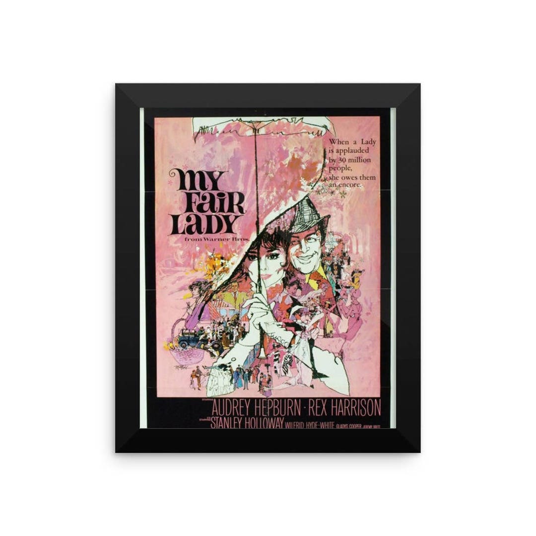 Vintage "my Fair Lady" Movie Framed Poster - Etsy