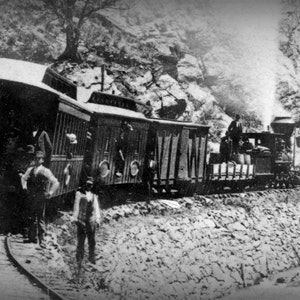 Vintage Historic Reproduction Photo Train Workers Unframed - Etsy