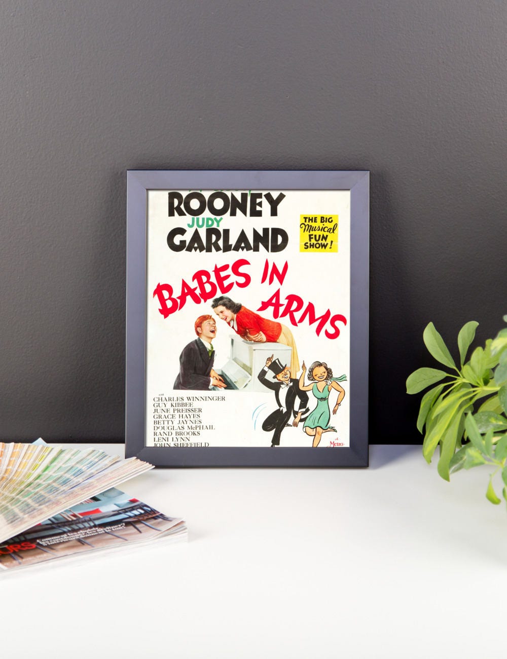 Vintage Movie Poster "babes in Arms" Framed Poster - Etsy