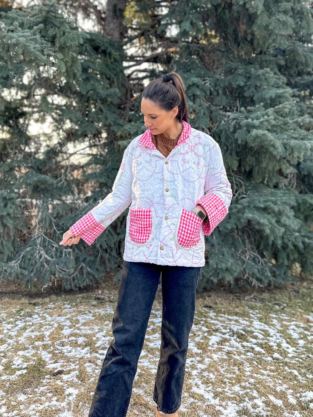 Quilted Chore Coat Sewing Pattern (XS–4XL) – Upcycled Jacket (digital ...