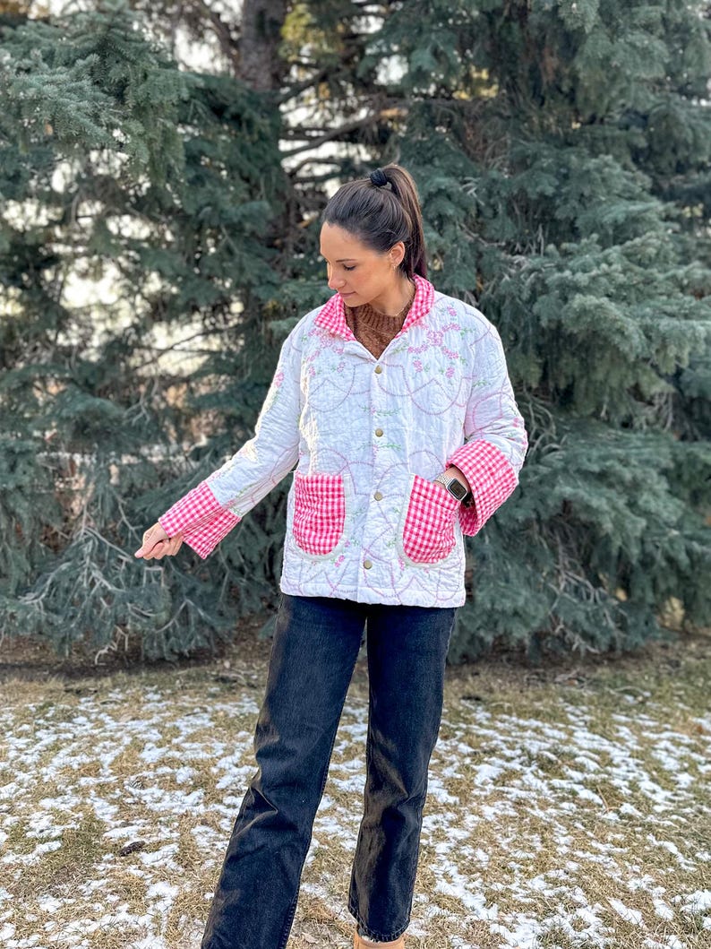 Quilted Chore Coat Sewing Pattern (XS–4XL) – Upcycled Jacket (digital ...