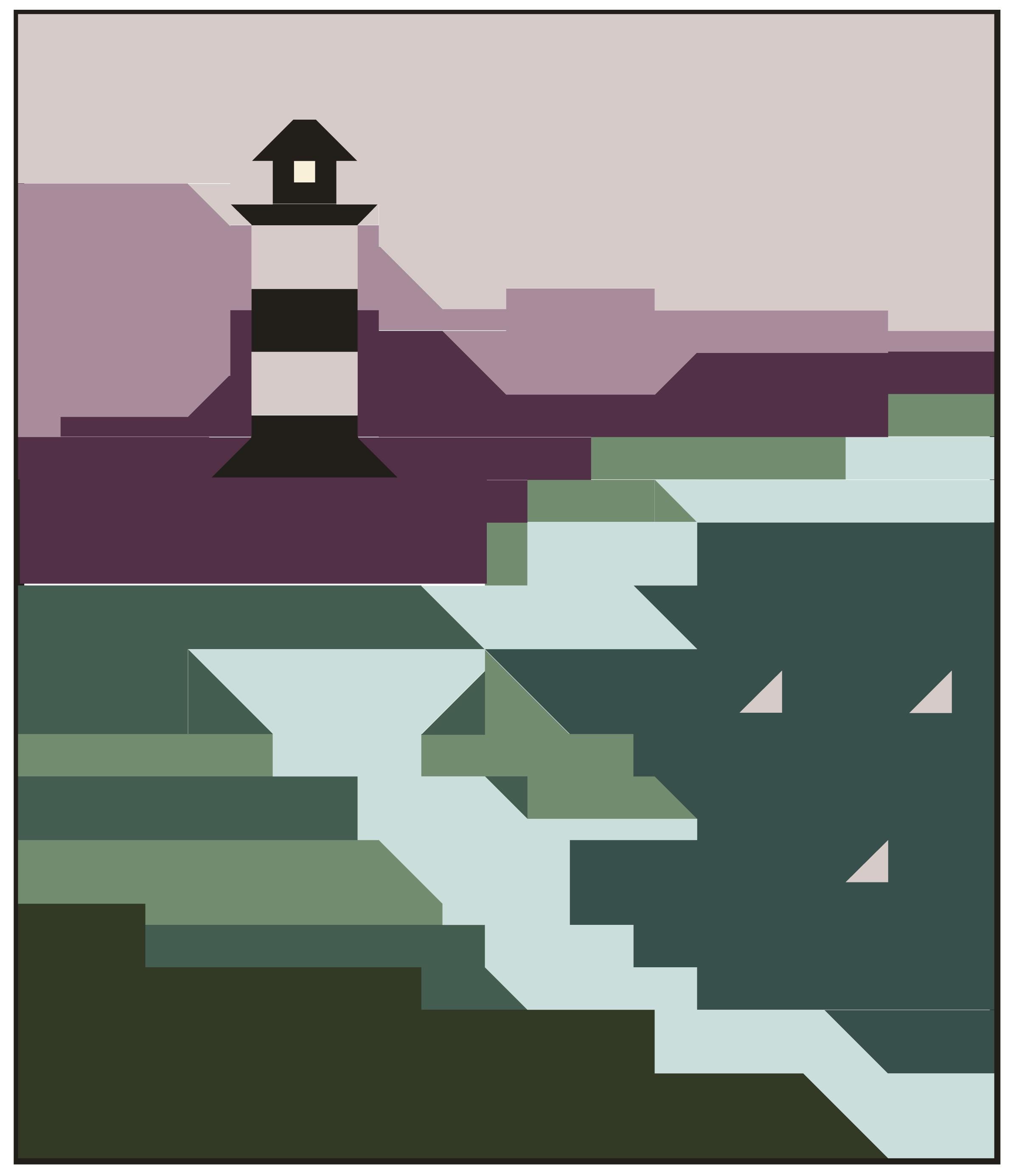 Acadia Quilt Pattern: Coastal Landscape, Modern Design (PDF) - Etsy