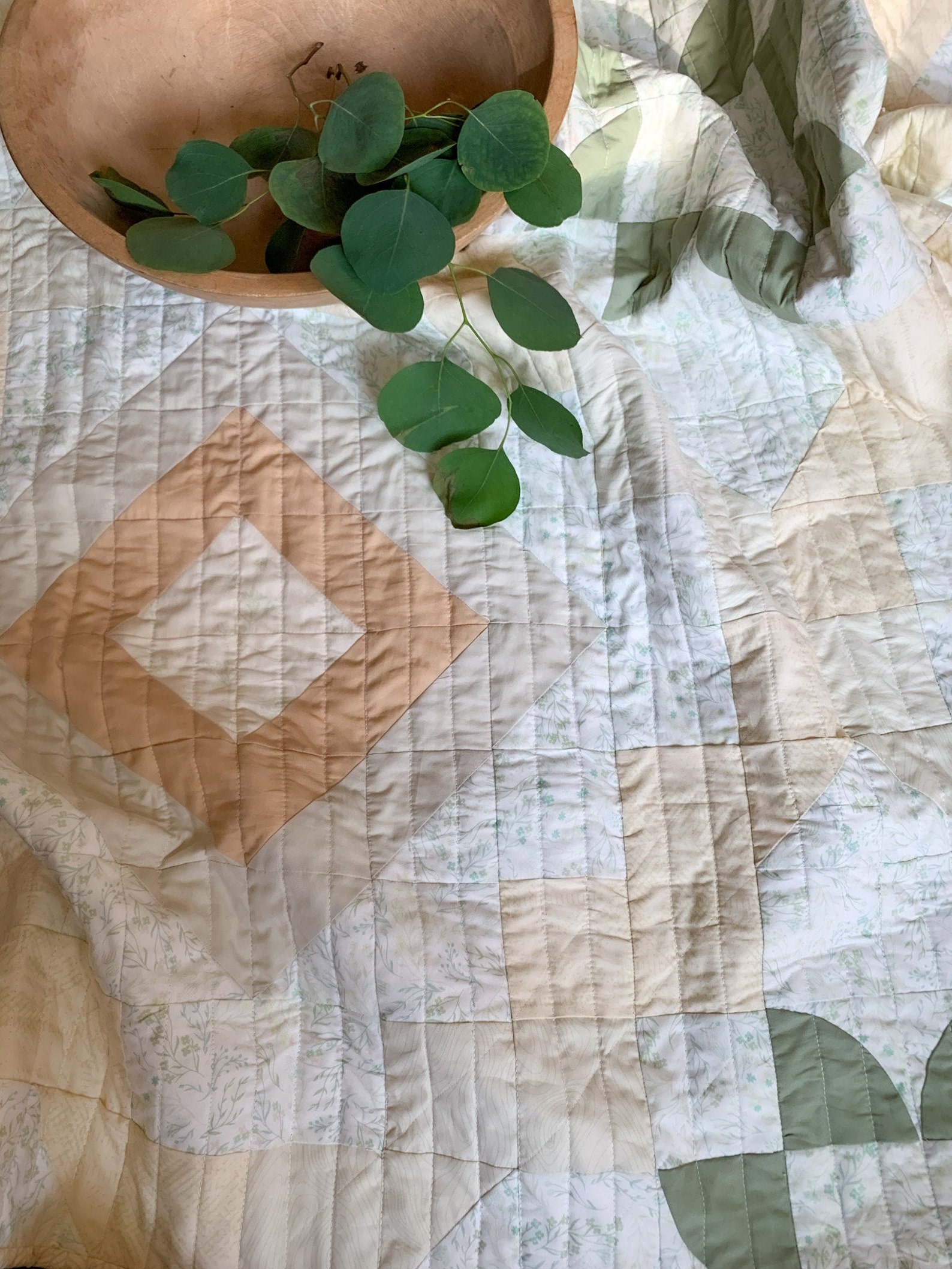 Flowerette Quilt Pattern PDF Modern Quilt Pattern Advanced | Etsy