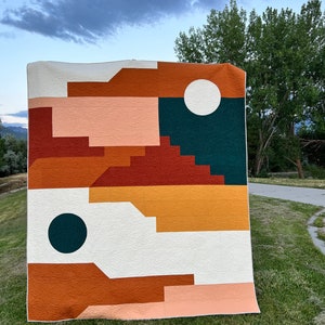 Sundance Quilt Pattern PDF- a Modern, Boho Quilt Pattern. Advanced ...