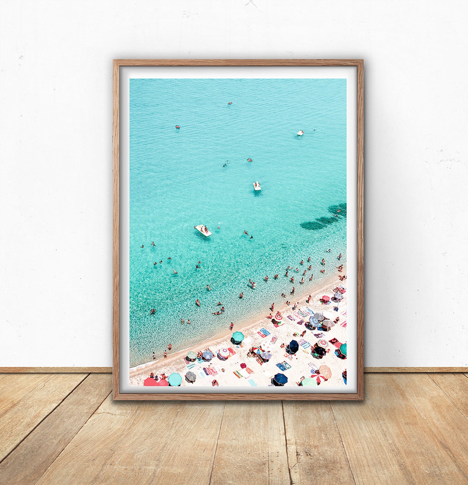 Beach Art Print Areal Beach Printable Wall Art Beach - Etsy