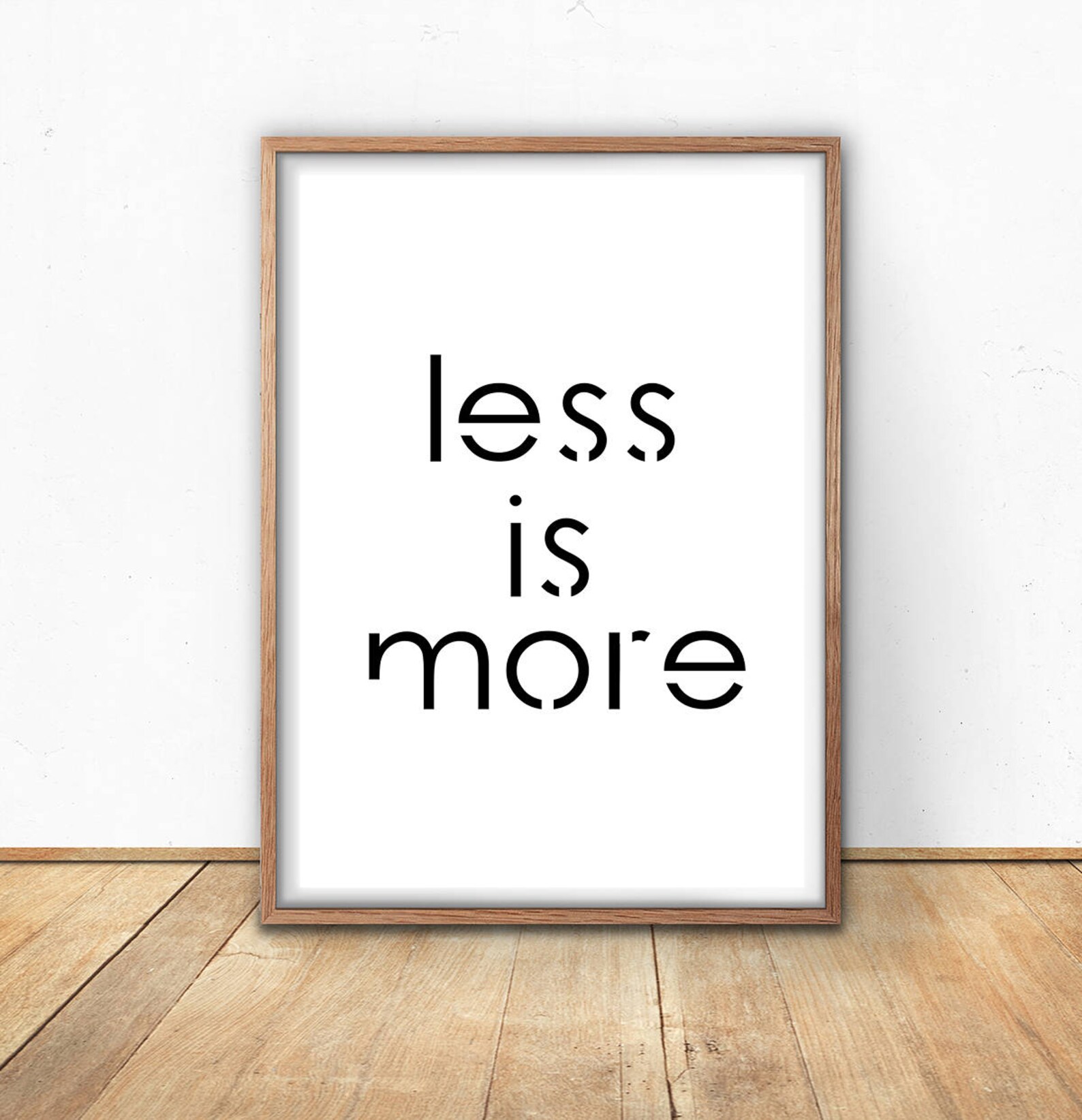 Less is More Quote Print Digital Download Printable Poster - Etsy