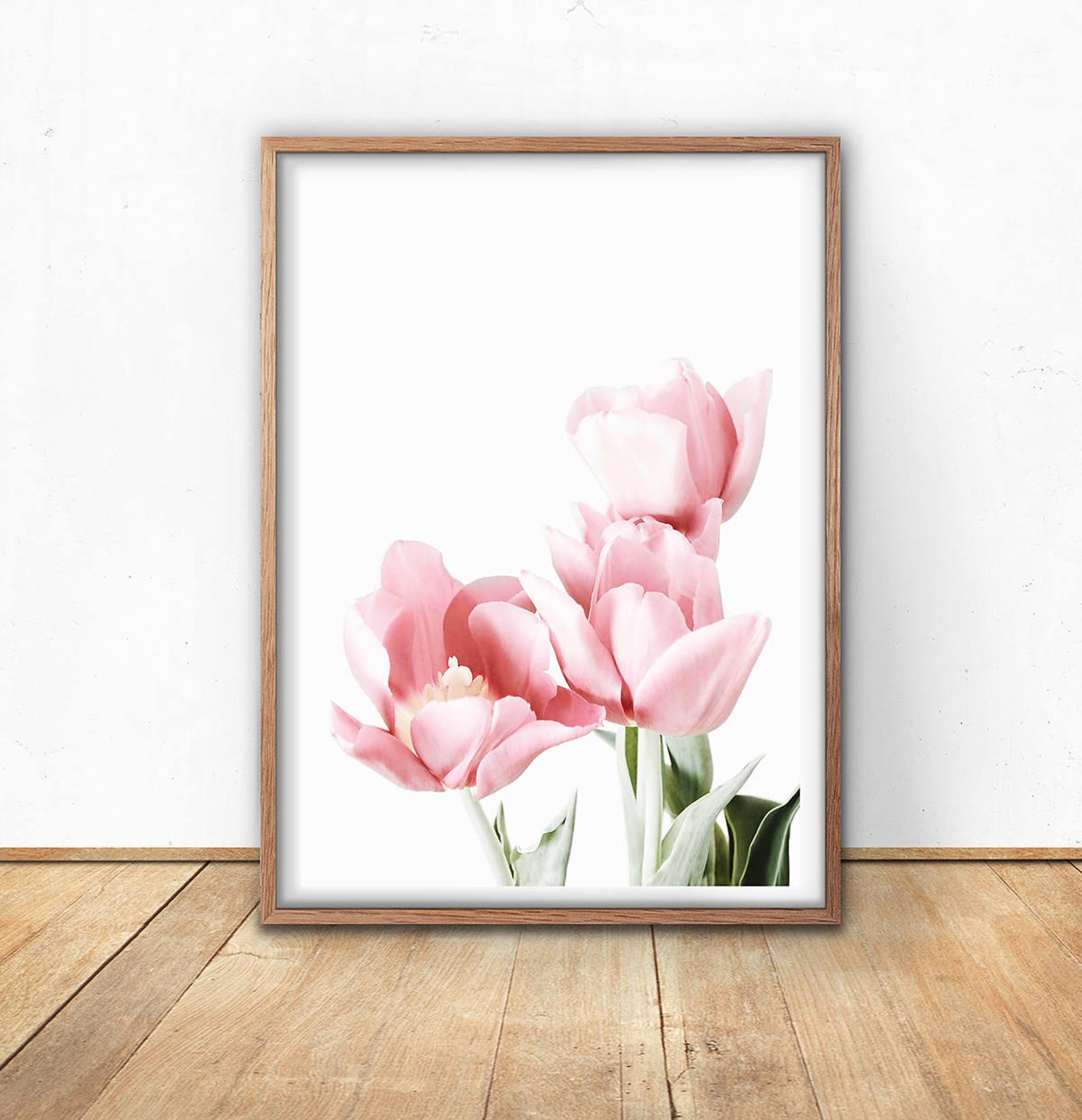 Pink Flower Print Instant Download Digital Art Print Tulip | Etsy