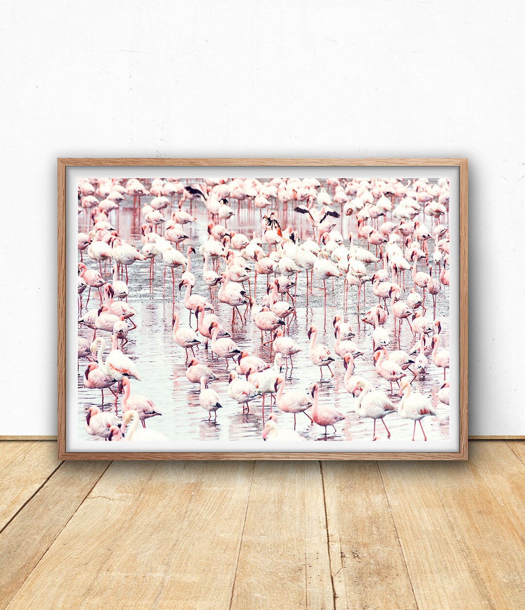 Flamingos Print, Flock of Flamingos, Digital Download, Printable Art ...
