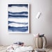 Navy Abstract Print Digital Download Watercolour Print Blue - Etsy
