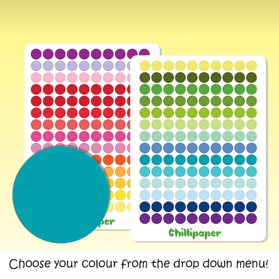 Mini Dots Small Circle Stickers Planner Stickers for All | Etsy