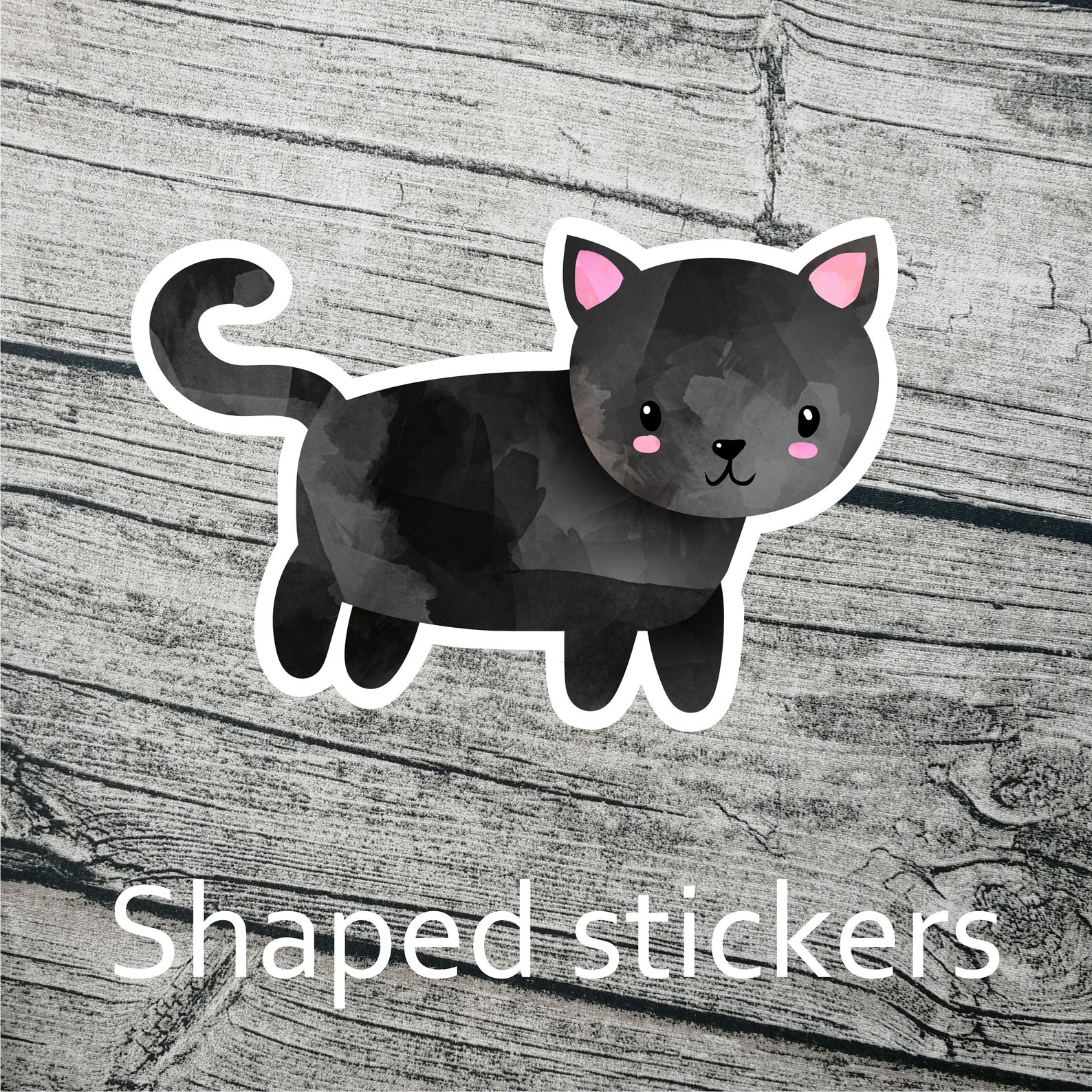 Cat Stickers, Kawaii Cats, Cute Sticker Set, Planner Stickers, Kitty ...
