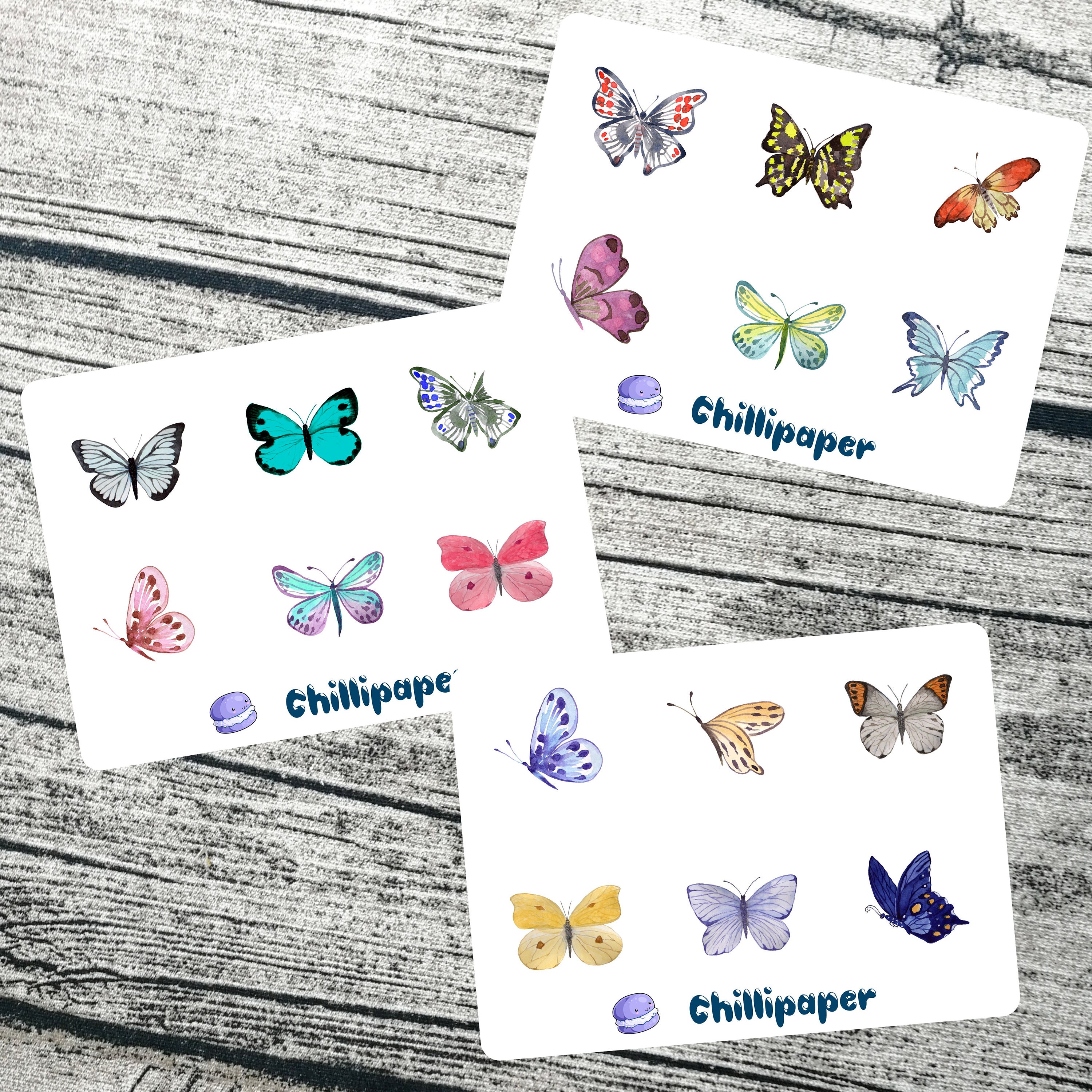 Watercolour butterfly stickers Stickers watercolour | Etsy
