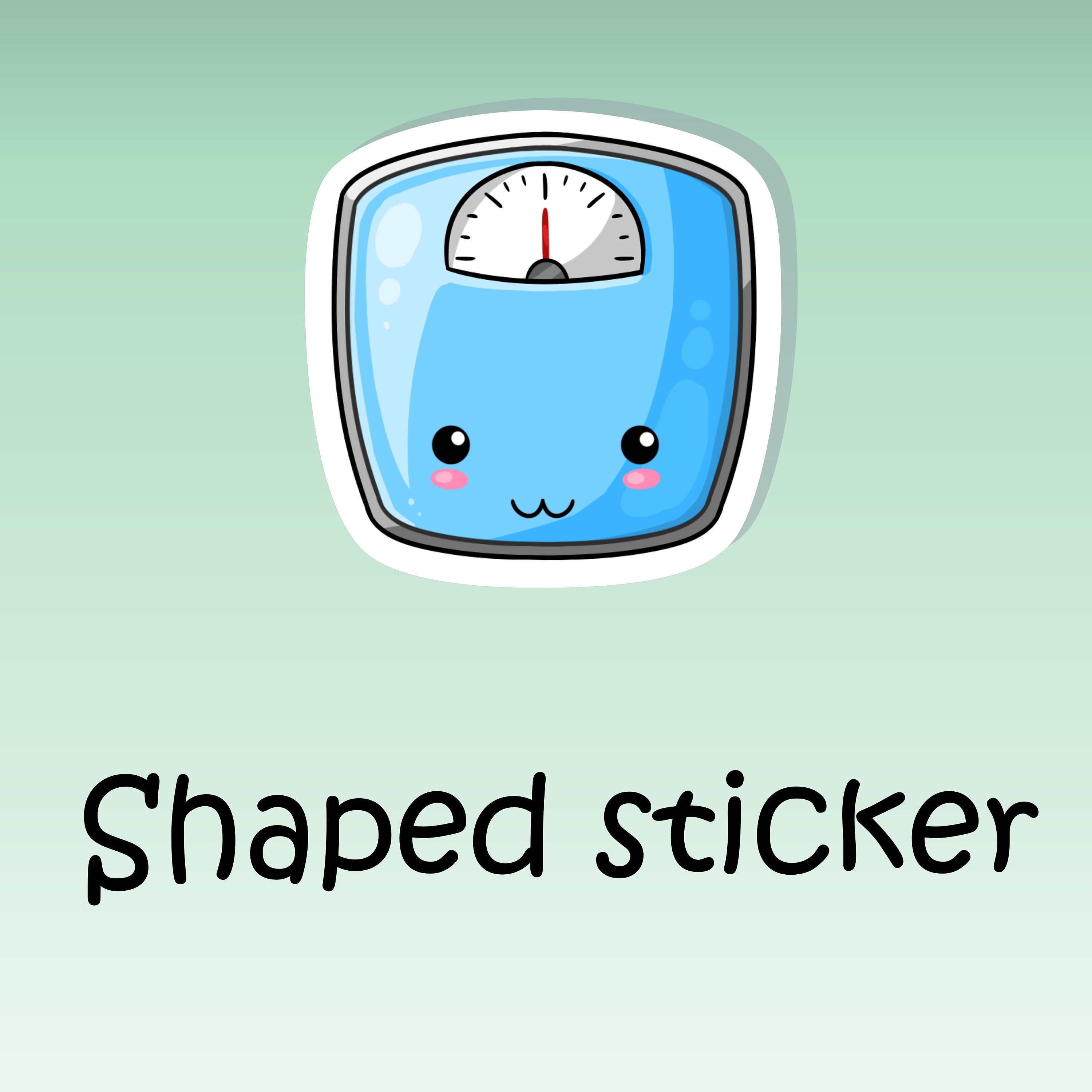 Kawaii Scales Planner Stickers Weight Loss Small Cute - Etsy