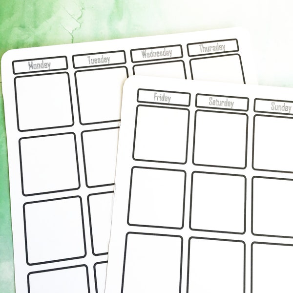 Bullet Journal Stickers Calendar - Etsy