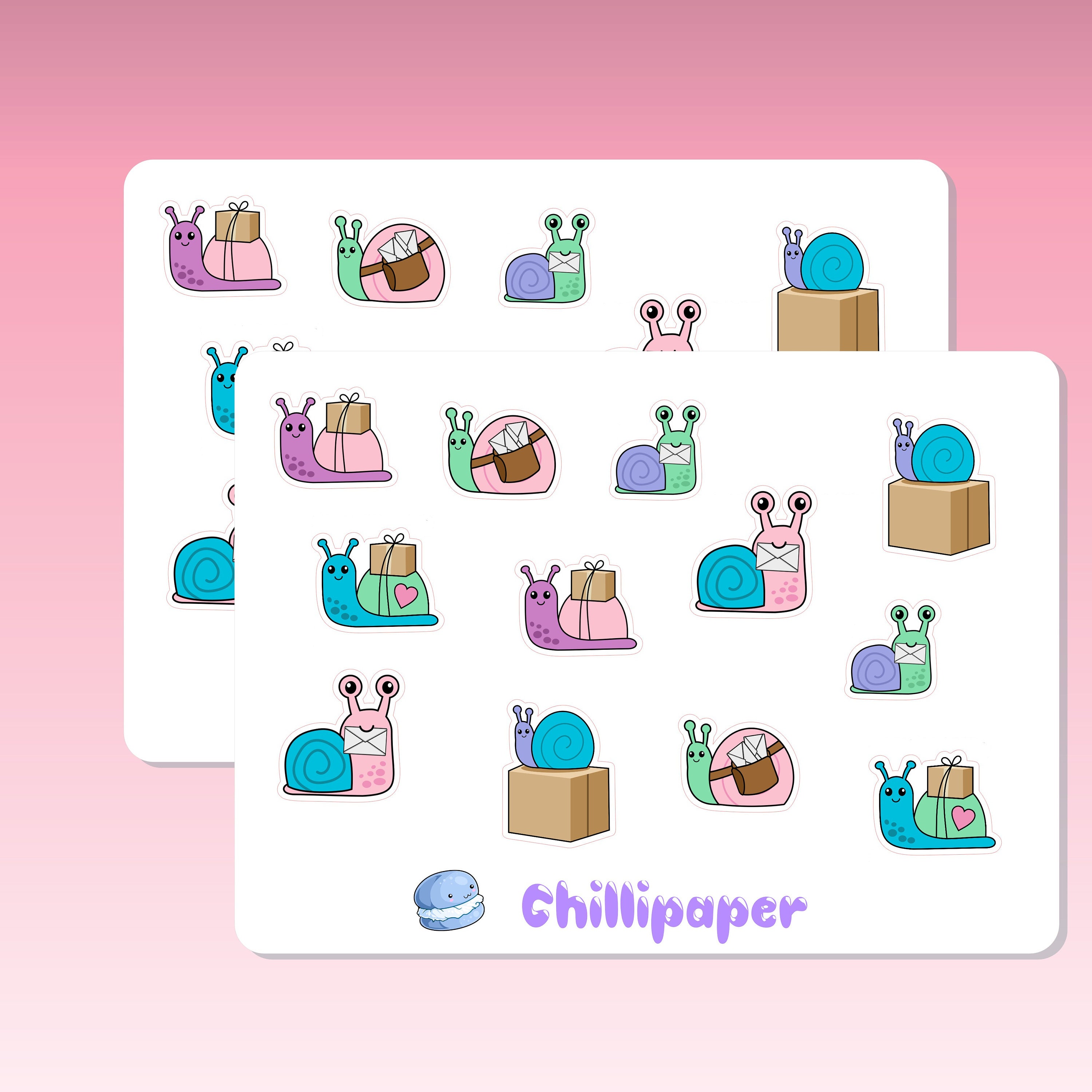 Happy Mail, Snail Mail, Stickers, Pastel, Cute, Summer, Planner ...