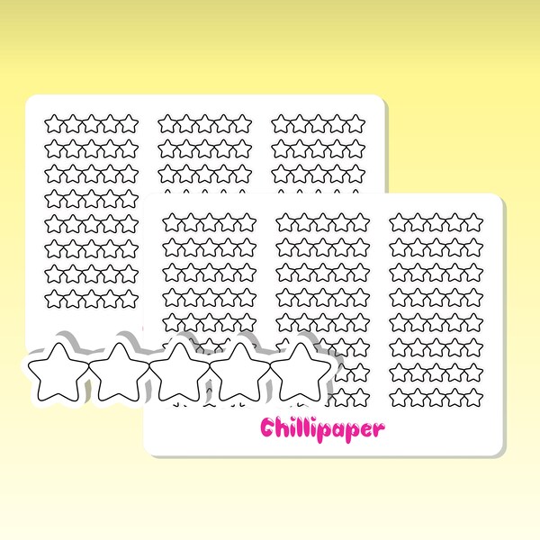 Five Star Stickers - Etsy