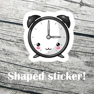 Cute Alarm Clock Planner Stickers, Time, Kawaii, Cute Sticker, UK ...