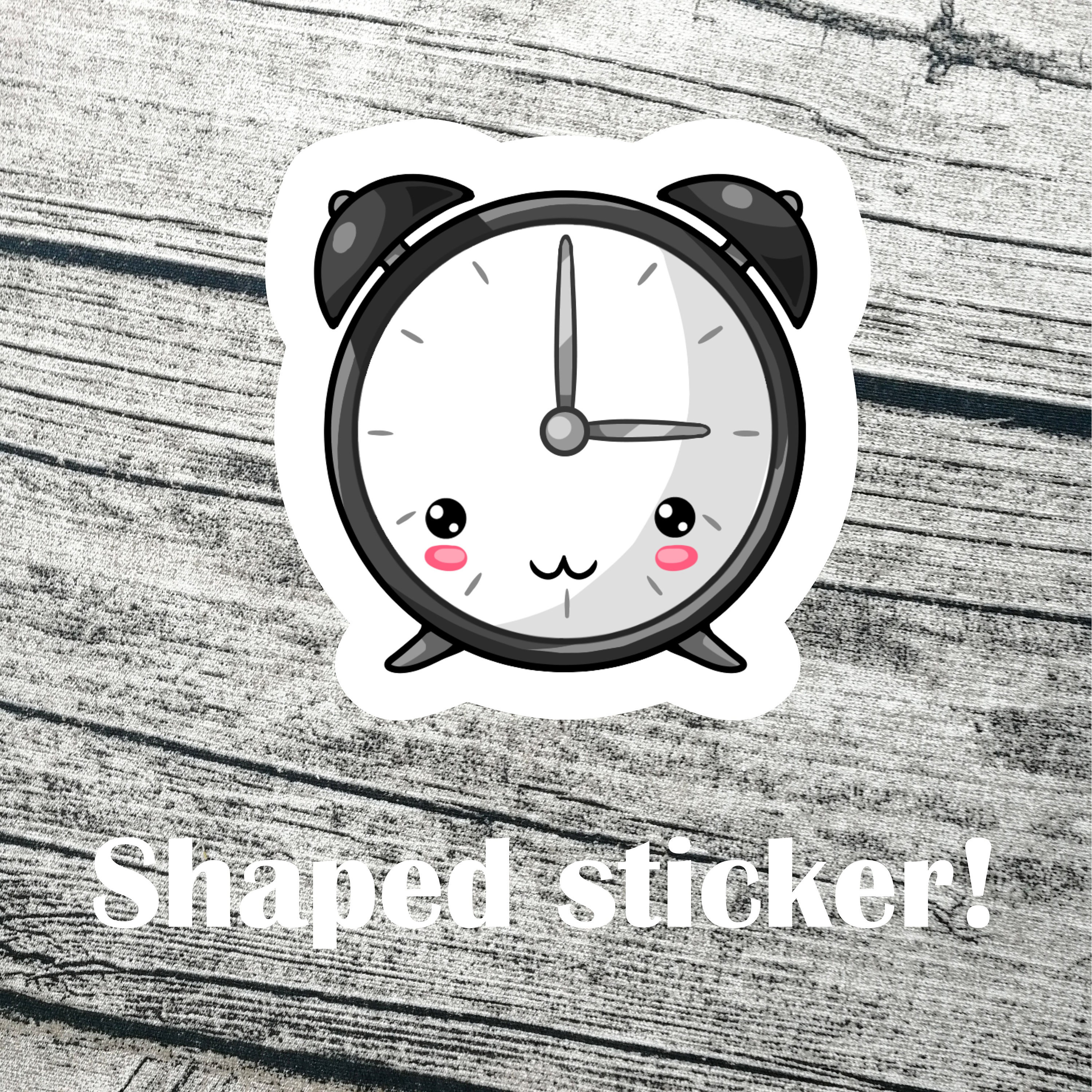 Cute alarm clock Planner Stickers Time Filofax Erin | Etsy