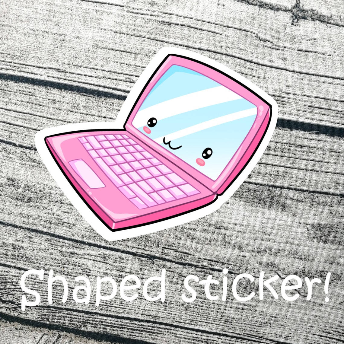 Kawaii Laptop Stickers Cute Laptop Stickers Pastel Stickers | Etsy