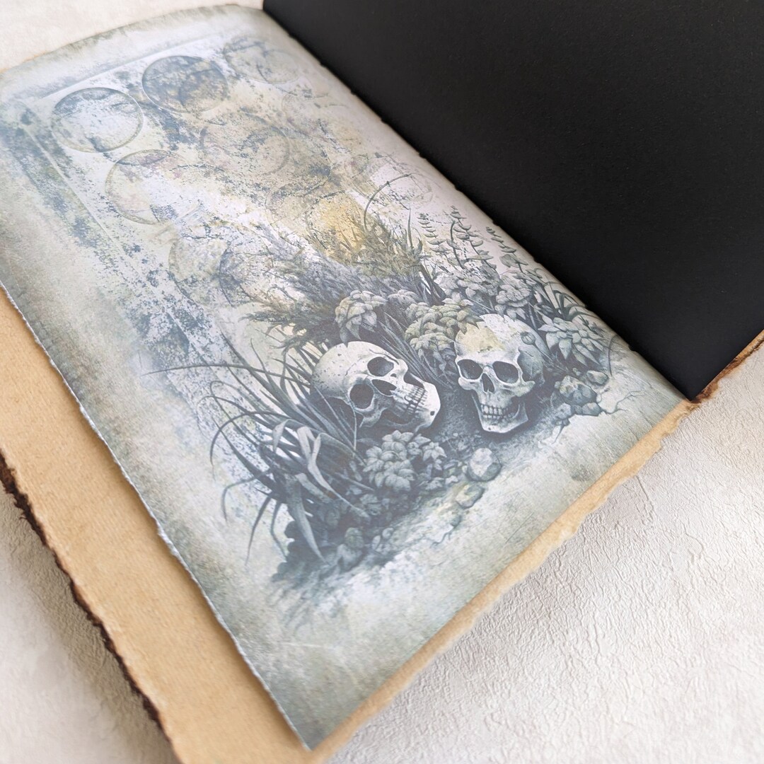 Handmade Halloween Horror Junk Journal With Handmade Paper and Mixed ...