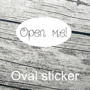 80 Open Me Stickers. Open Me Seals. Open Envelope Seals. Open Me ...