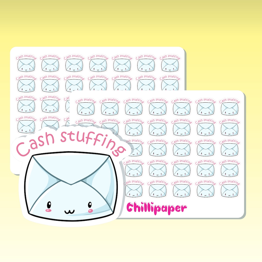 Cash Stuffing Planner Stickers, Money, Budgeting Stickers, Savings ...