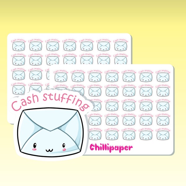 42 Cute Cash Envelopes/budget/save/money Planner Stickers - Etsy