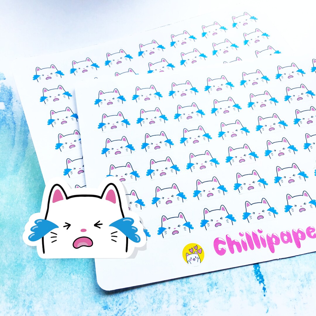 Bad Day Stickers for Planners, Crying Stickers, Mental Health Planner ...