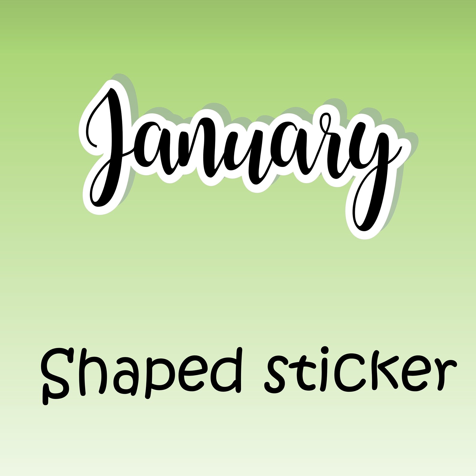 Months of the Year Stickers Calender Stickers Bujo Planner - Etsy