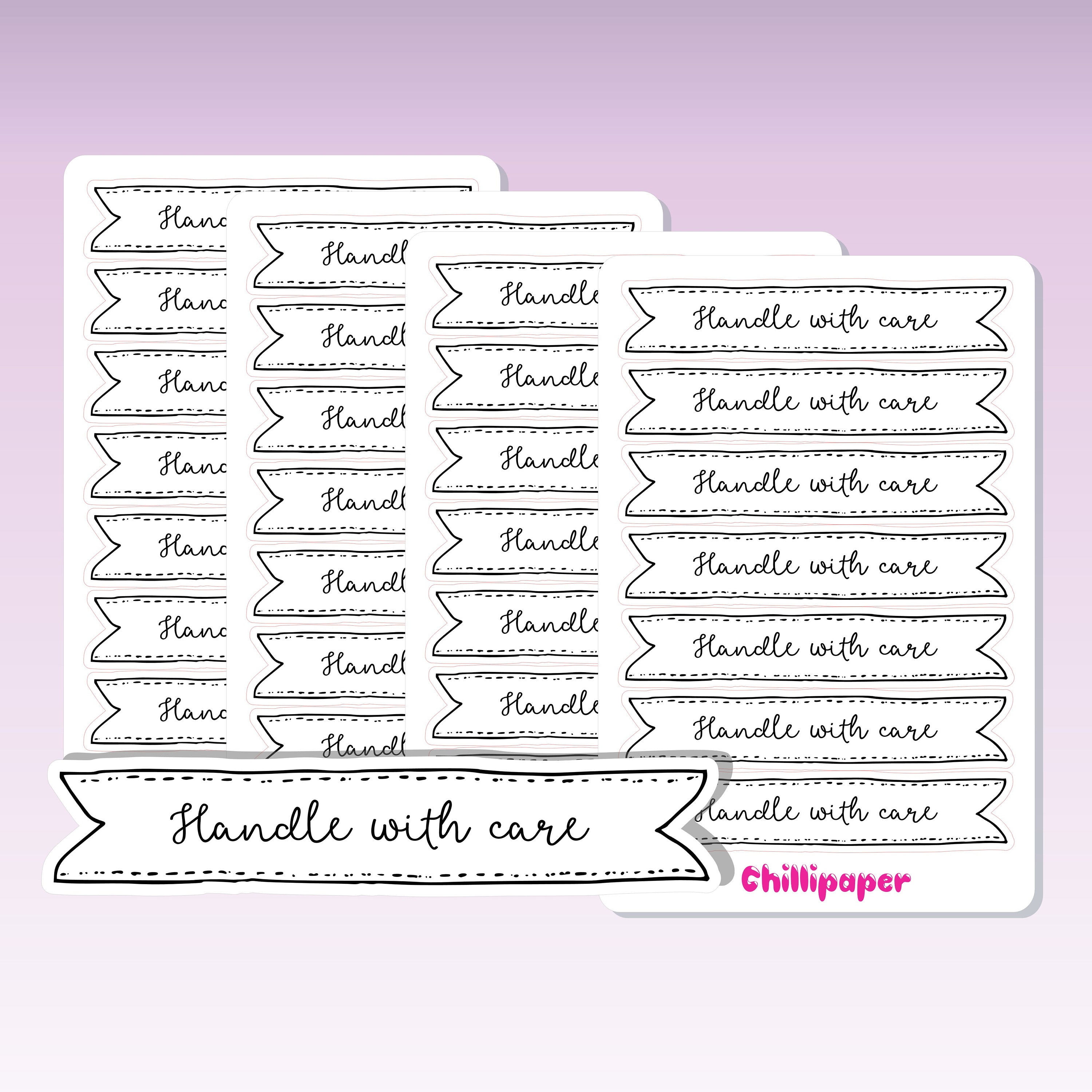 Handle With Care Sticker Handle With Care Label Etsy Ebay - Etsy UK