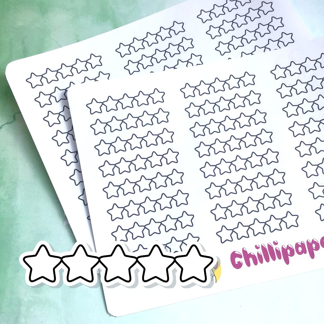 Five Star Stickers for Planners and Journals, Book and Film Review ...