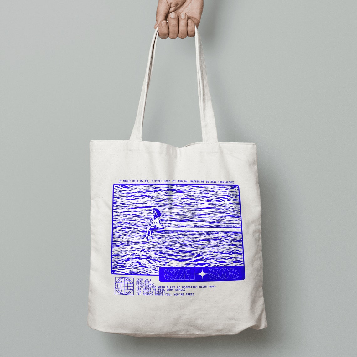 SZA SOS Album Y2k Style Canvas Tote Bag - Etsy