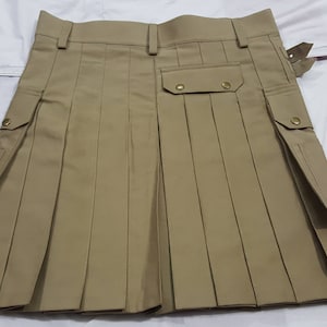 SALE SALE | Active Men Khaki Utility Kilt | Fashion Kilt | Cargo Kilt | Kilts | Burning Man Kilt ...