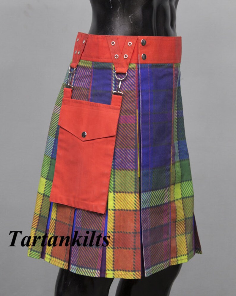 LGBTQ Gay Pride Rainbow Kilt Modern Kilts for Men for Sale Utility Kilt ...