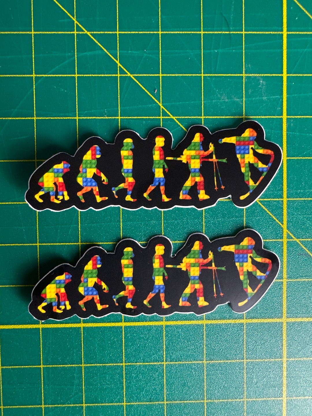 Roman Block Slap Sticker X2 - Etsy