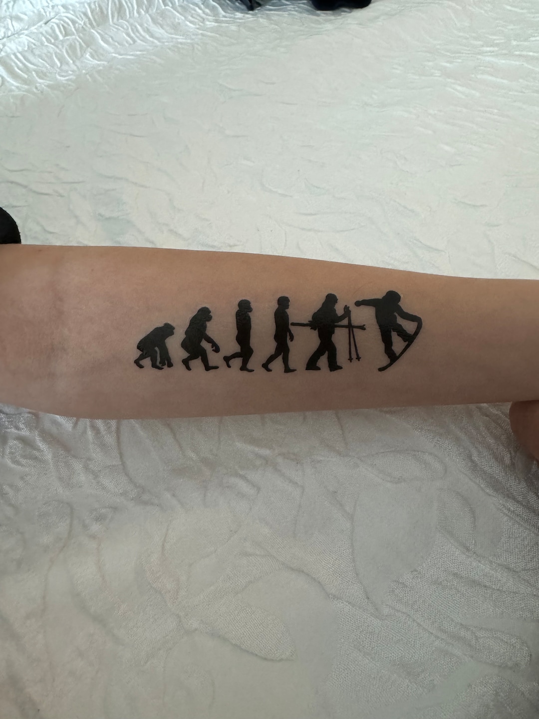 Temporary Tattoos Evolution Snowboard - Etsy