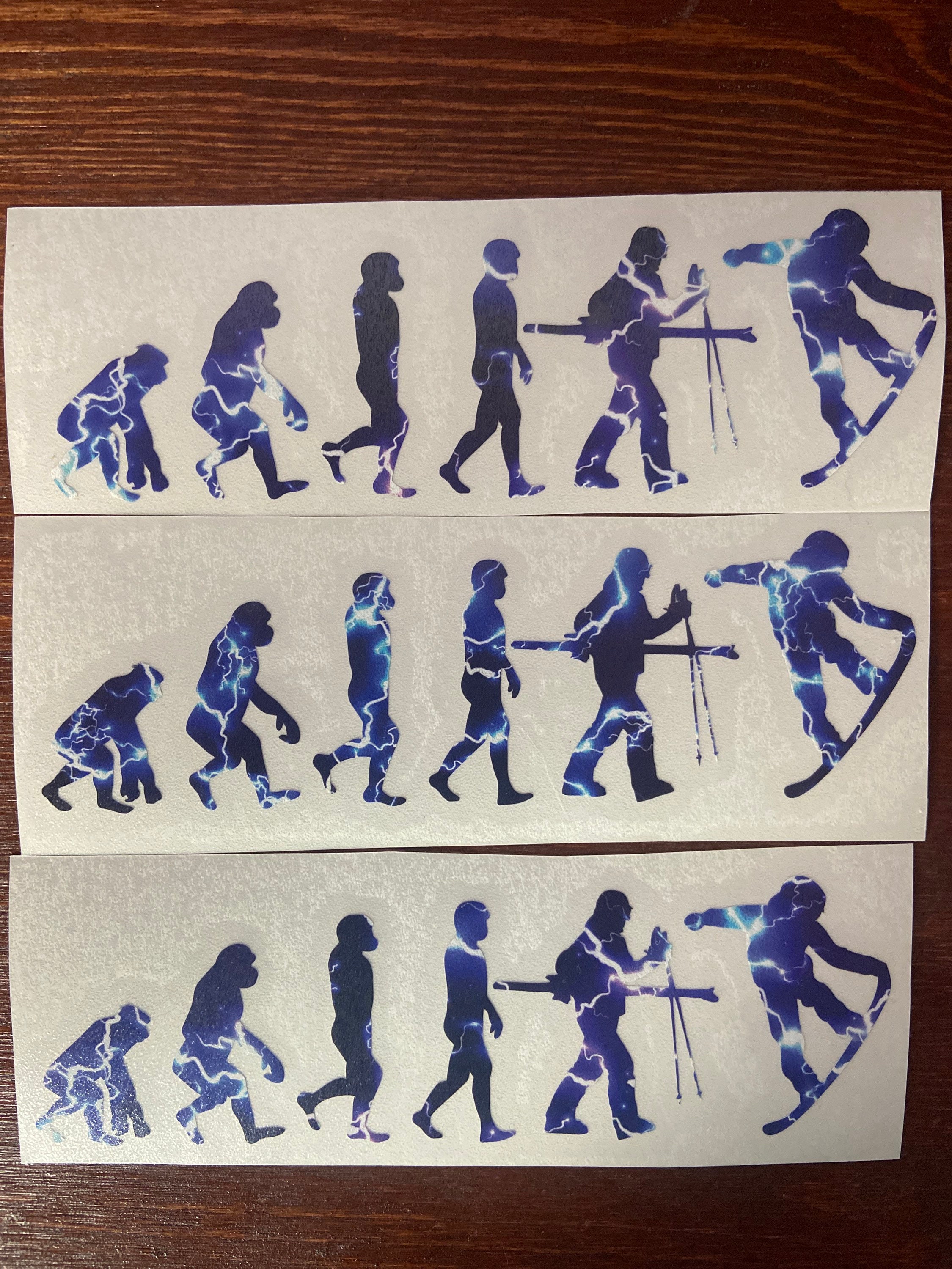 Lightning Snowboarding Evolution Sticker | Etsy